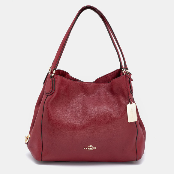Coach | Bags | Coach Red Leather Edie 3 Shoulder Bag | Poshmark